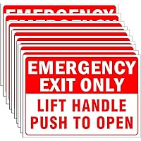 Amazon.com: Emergency Exit Only Lift Handle Push To Open 10 Pack School ...