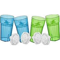Amazon.com : Reflo Smart Cup (Blue & Green 4-Pack) Open Training Cup ...