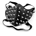 Amazon.com: crazy hunter Metal Spike Hedgehog Punk Biker Mask Goth Rock ...