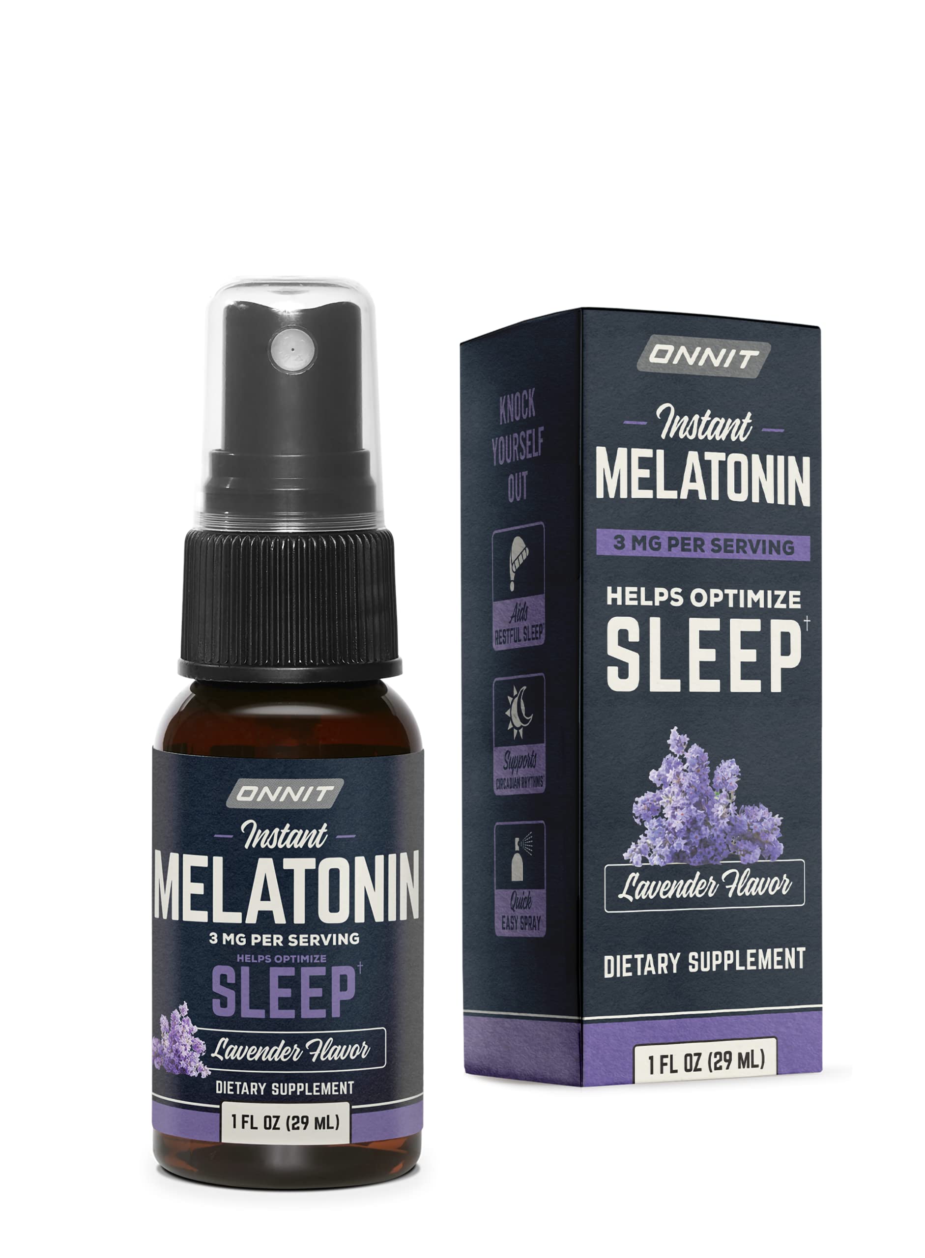 Mua Onnit Melatonin Instant Mist Liquid Sleep Aid Spray - 1mg, 3mg, 5mg ...