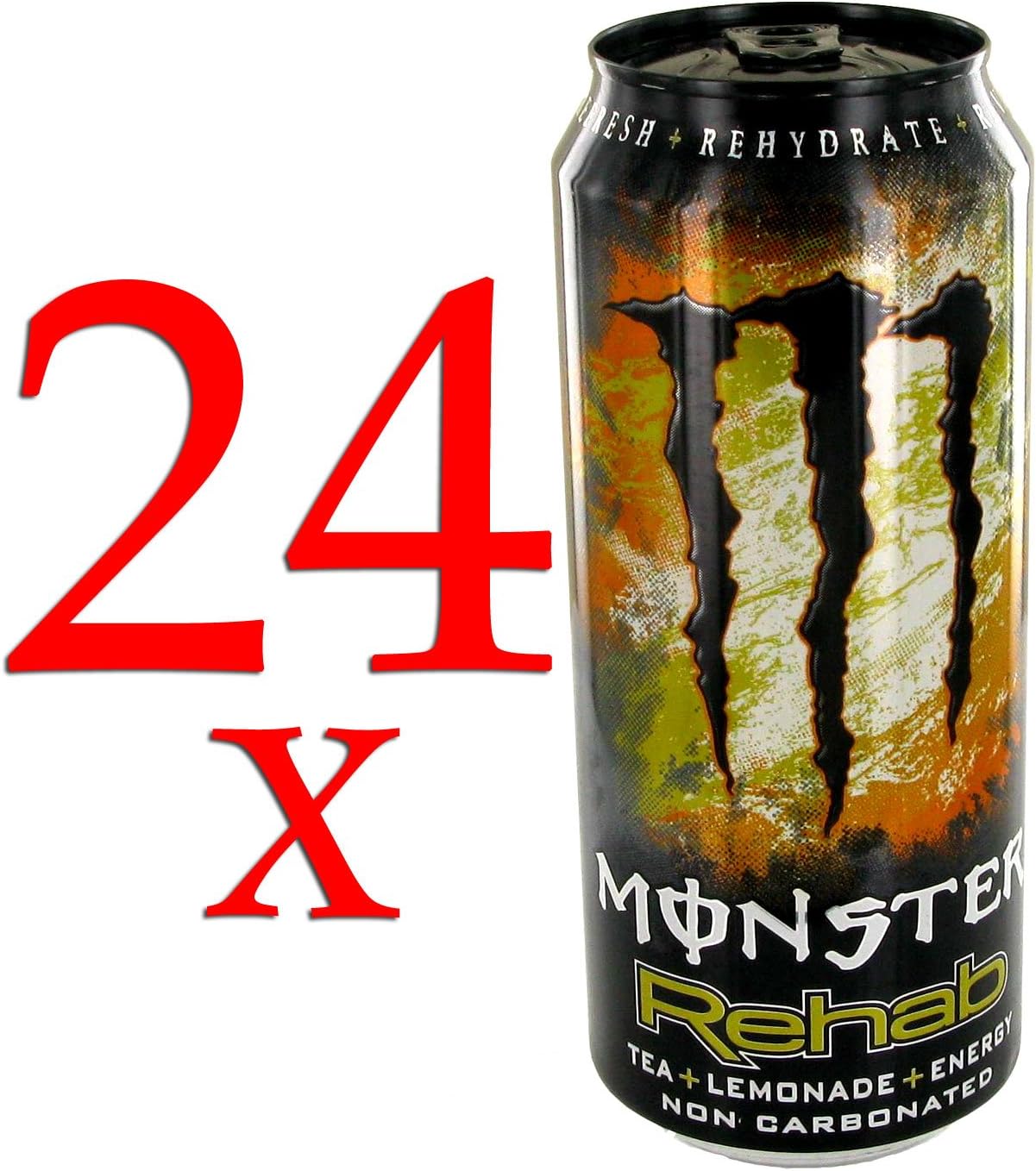 (Pack of 24) Monster Rehab Tea + Still Lemonade + Energy 500ml: Amazon ...