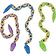 Amazon.com: Fun Express Plastic Jointed Snakes - Bulk Set of 36 Wiggle ...