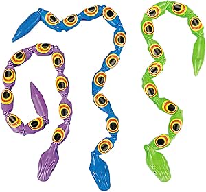Amazon.com: Plastic Jointed Snakes - Bulk set of 36 Wiggle Snakes, 15 ...