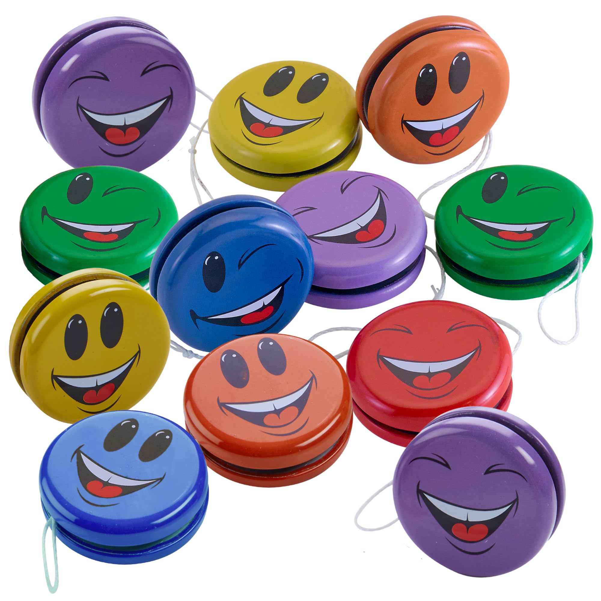 Mua Metal Smiley Faces Yo-Yos - Set of 12 - 2 Inch Yo-Yos for Kids ...