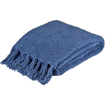 Amazon.com: Jovi Home Diva Chenille Hand Woven Throw 50-Inch-by-60-Inch ...