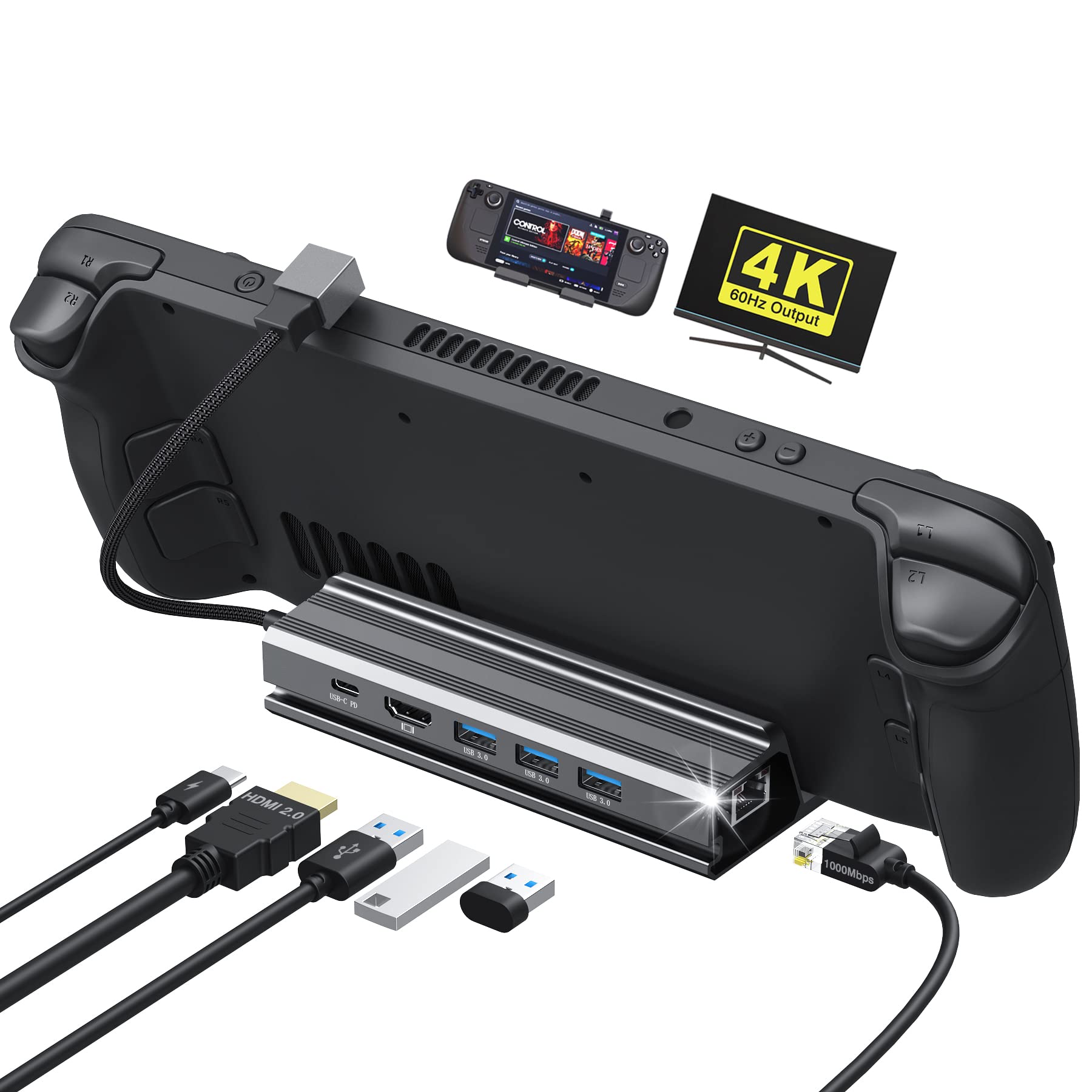 Mua MoKo Docking Station for Legion Go/ROG Ally/Steam Deck, 6 in 1 ...