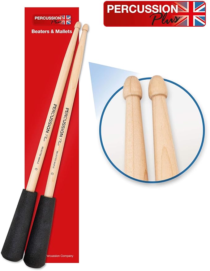 Percussion Plus PP757 Easy Grip Drum Sticks - Size C: Amazon.co.uk ...