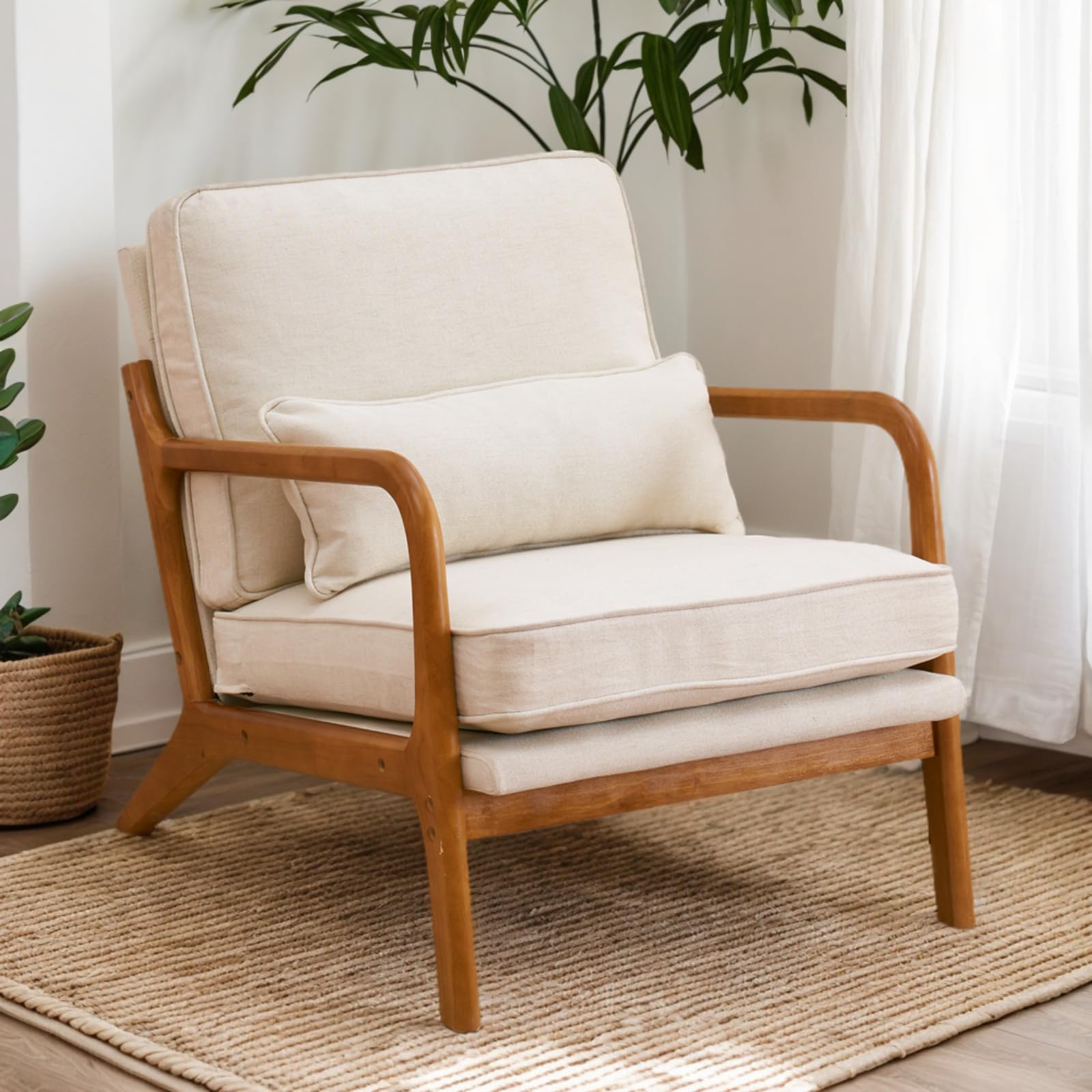 Mua Karl Home Accent Chair Mid Century Modern Chair With Pillow