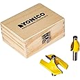 YONICO Handrail Molding Router Bits Set Lrg Thumbnail & Beaded 1/2-Inch ...