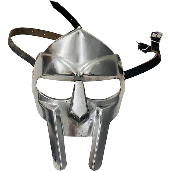Golden Knight Helmet Gladiator Mask Golden Finish Medieval MF Doom ...