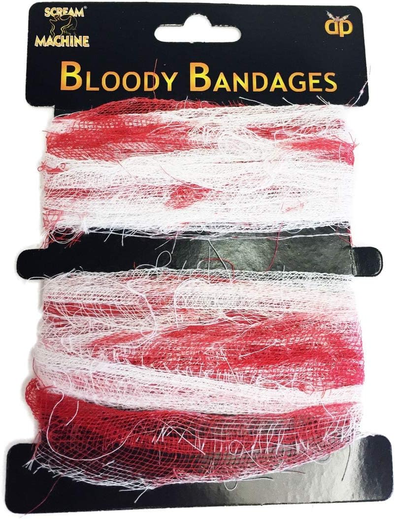 Bloodied Bandages Zombie Fancy Dress Accessories Fake Blood Bandage ...