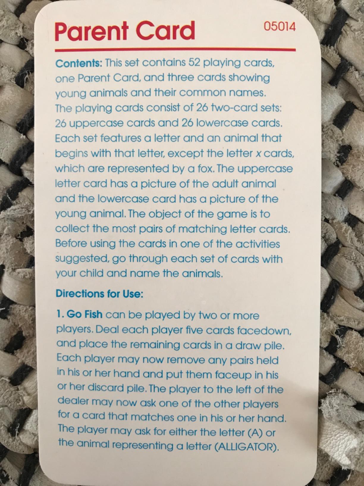 $1/mo - Finance School Zone - Go Fish Alphabet Game Cards - Ages 4 and ...