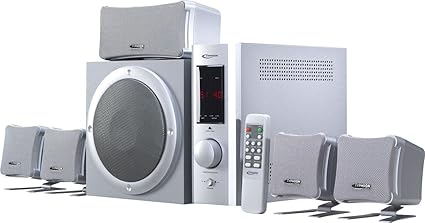 Typhoon Acoustic 5.1 Amplified Speaker System Home Cinema PC 5.1 ...