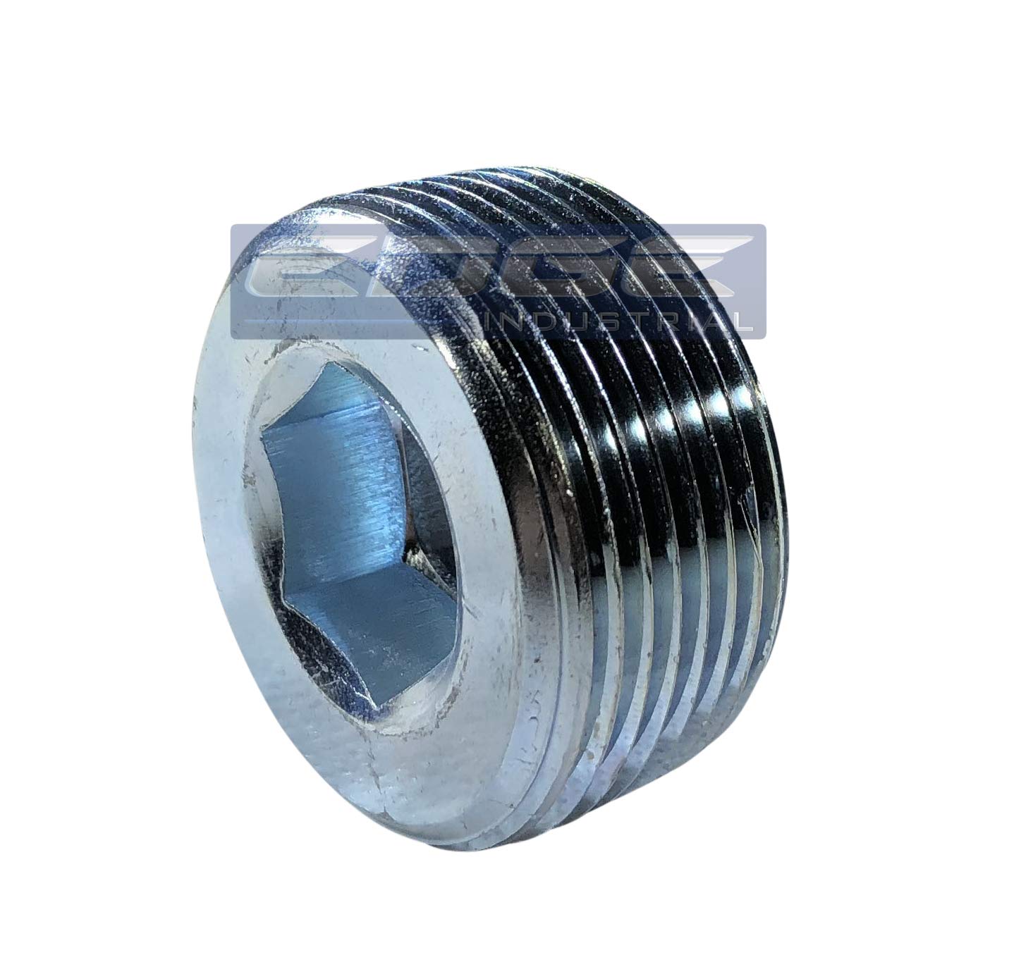 Steel Hollow HEX Plug 1-1/4" Male NPT MNPT HYDRUALIC/Fuel/AIR/WOG ...