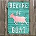 Amazon.com: Caution Attack Goat Sign: Garden & Outdoor