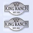 Amazon.com: 1pc OEM King Ranch Front Door Tailgate Emblem Badge 3D ...