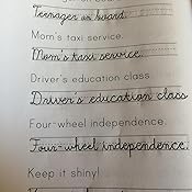 Cursive Handwriting Practice Workbook for Teens: Harper, Julie ...