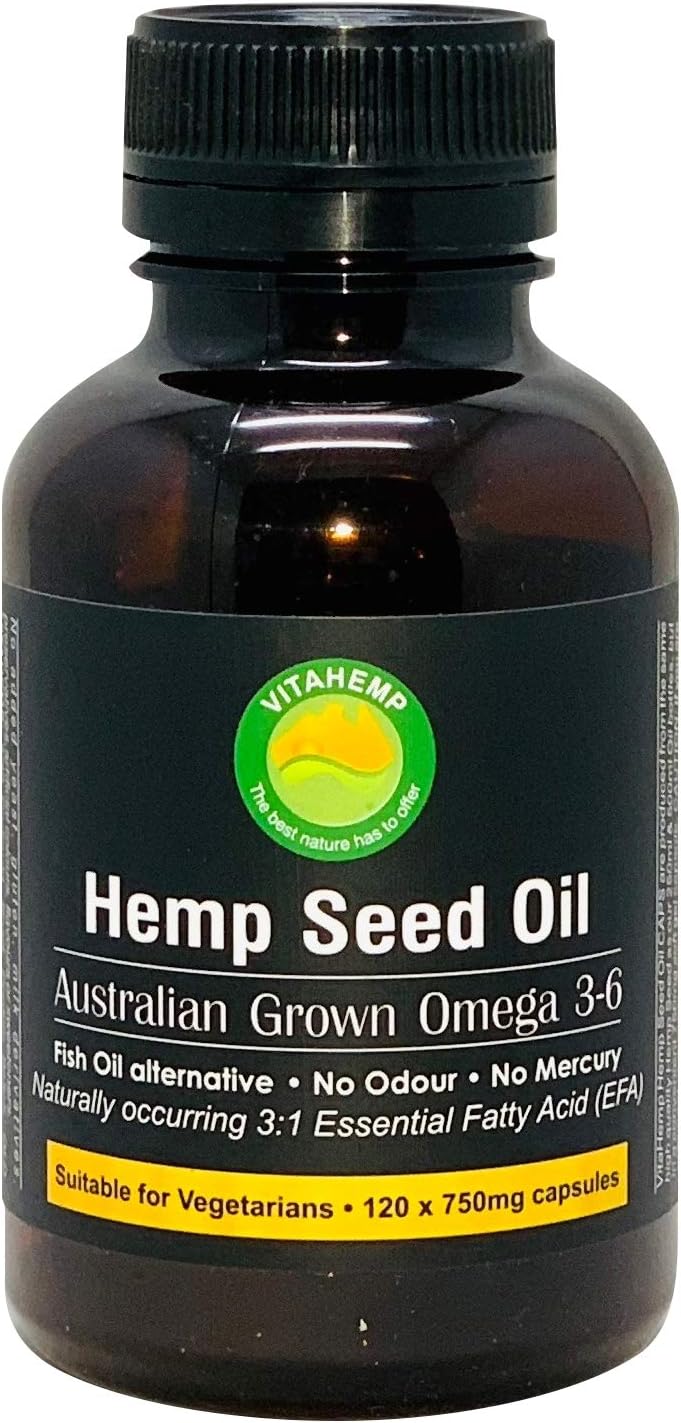 Australian Grown Hemp Seed Oil Capsules 120 caps: Amazon.com.au: Health ...