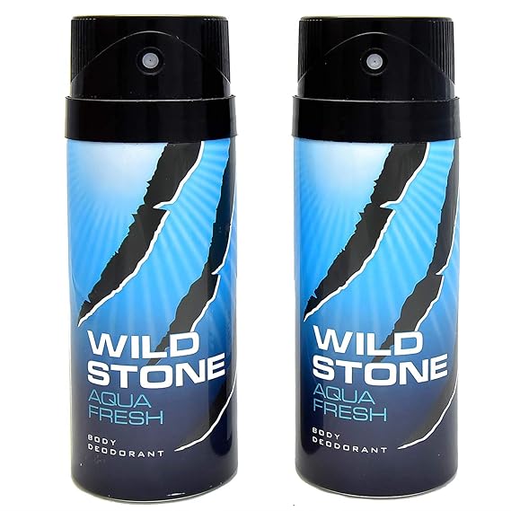Buy Wild Stone Aqua Deodorant For Men 150 ML (Pack of 2) Online at Low ...