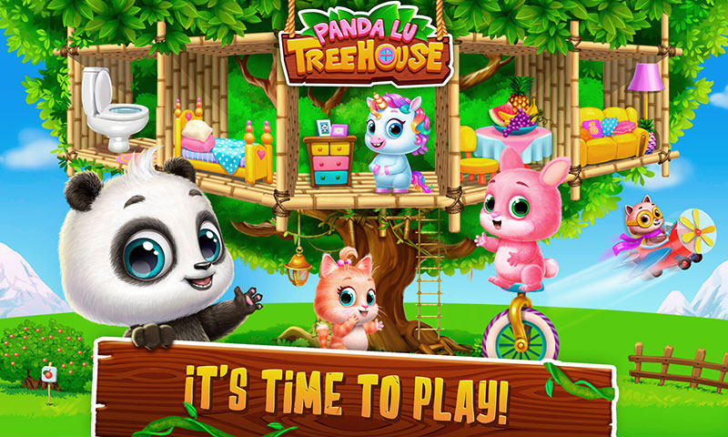 Panda Lu Treehouse - Cute Pet Care & Building Fun for Kids:Amazon.com ...