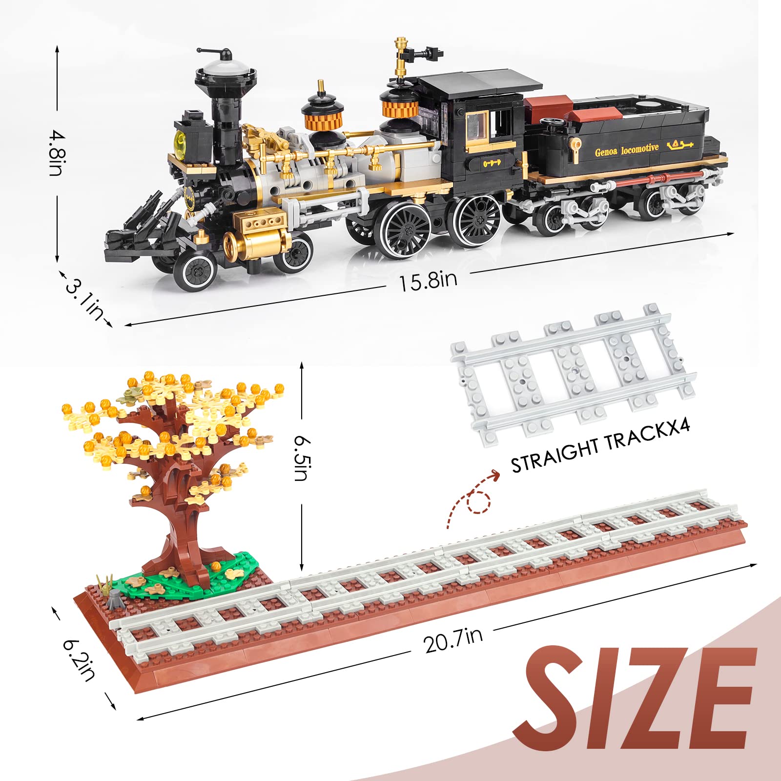 Mua Chunbrommisam Steam Train Building Blocks, Build Model Train Set ...