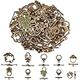 Amazon.com: PH PandaHall 60 Sets Flower Toggle Clasp, 10 Styles Toggle ...