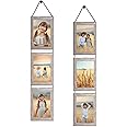 Amazon.com - QUTREY 4x6 Collage Picture Frames, 3 Openings Vertical Hanging Photo Frame Set of 2 ...
