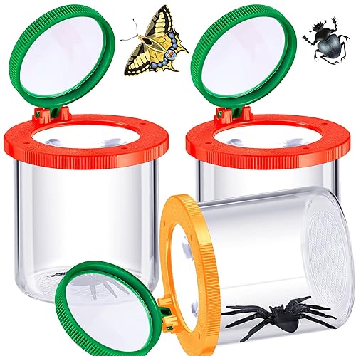 3 Pieces Bug Jar Magnifying Insect Box Insert Bug Viewer Bug Magnifier ...