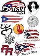 Amazon.com: 10 pcs Set Puerto Rico Sticker Decal Set. Puerto Rico Hard Hat Sticker, Car Bumper ...