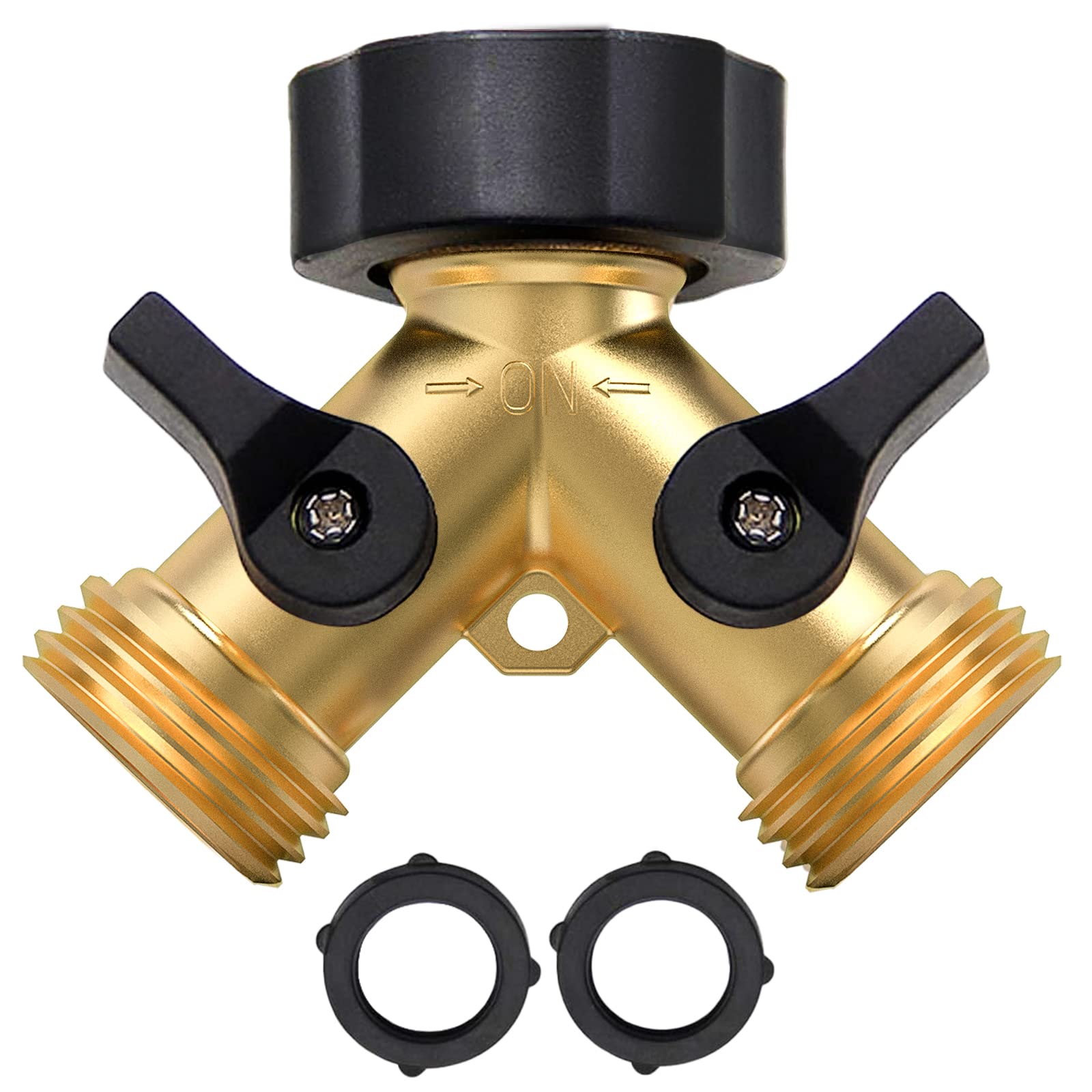 Twinkle Star Garden Hose Splitter 2 Way Heavy Duty Y Connector Brass Twinkle Star Garden Hose Splitter 2 Way Heavy Duty Y Connector Brass