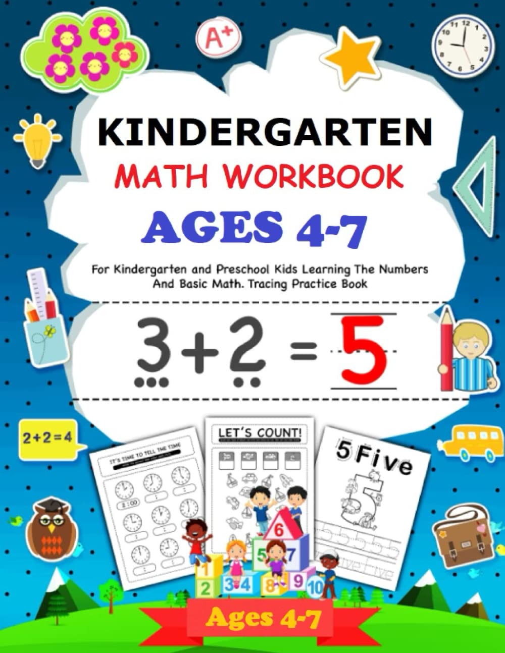 Mua KINDERGARTEN Math Workbook: For kindergarten and preschool kids ...