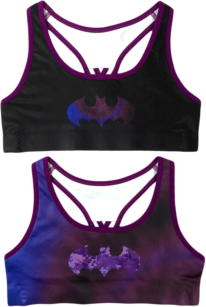 Amazon.com: DC Comics Big 2-Pack Girls' Seamless Bra, Batgirl/Multi, XL ...