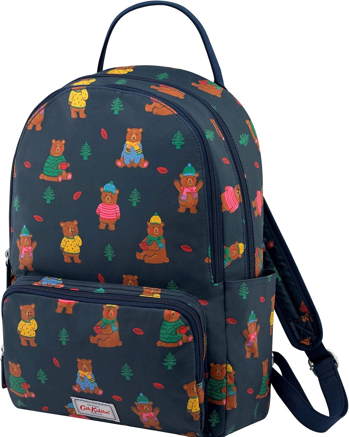 Cath Kidston Large Pocket Backpack Woodland Bear In Navy : Amazon.co.uk ...