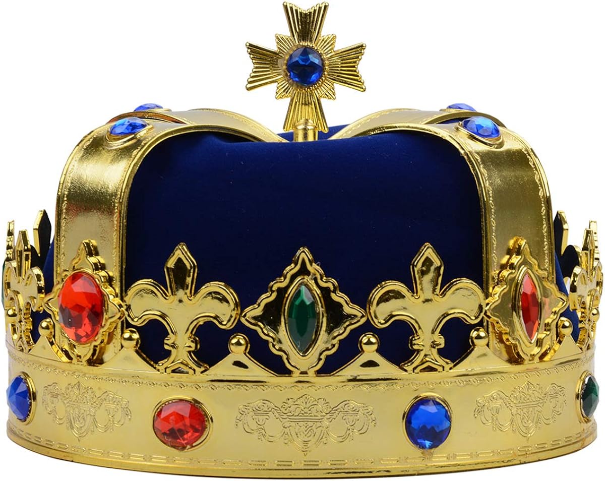 ZOYLINK König Crown Prince Crown kreative dekorative Strass Party Krone ...
