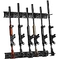 VEVOR Wall Mount Gun Rack, 6-Slot Vertical Rifle & Shotgun Rack, 180 lb ...