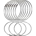 Amazon.com: CrocSee 10 Pack Threaded Locking Key Rings (Diameter 3 ...