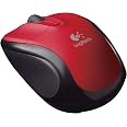 Amazon.com: Logitech V220 Cordless Optical Mouse for Notebooks (Scarlet ...