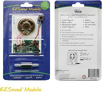 EZSound Module - Push Button Activated - Easy to Record - 120 Seconds ...