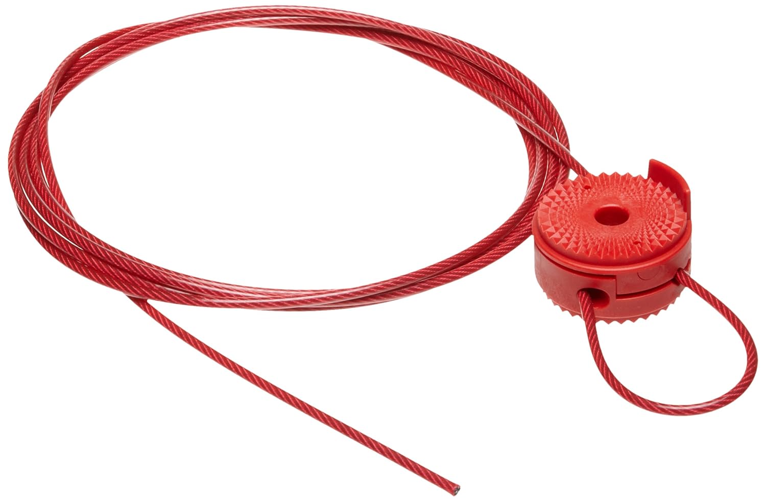 Brady Cable Lockout, 1/8" Diameter, 8' Length, Sheathed Metal Cable ...