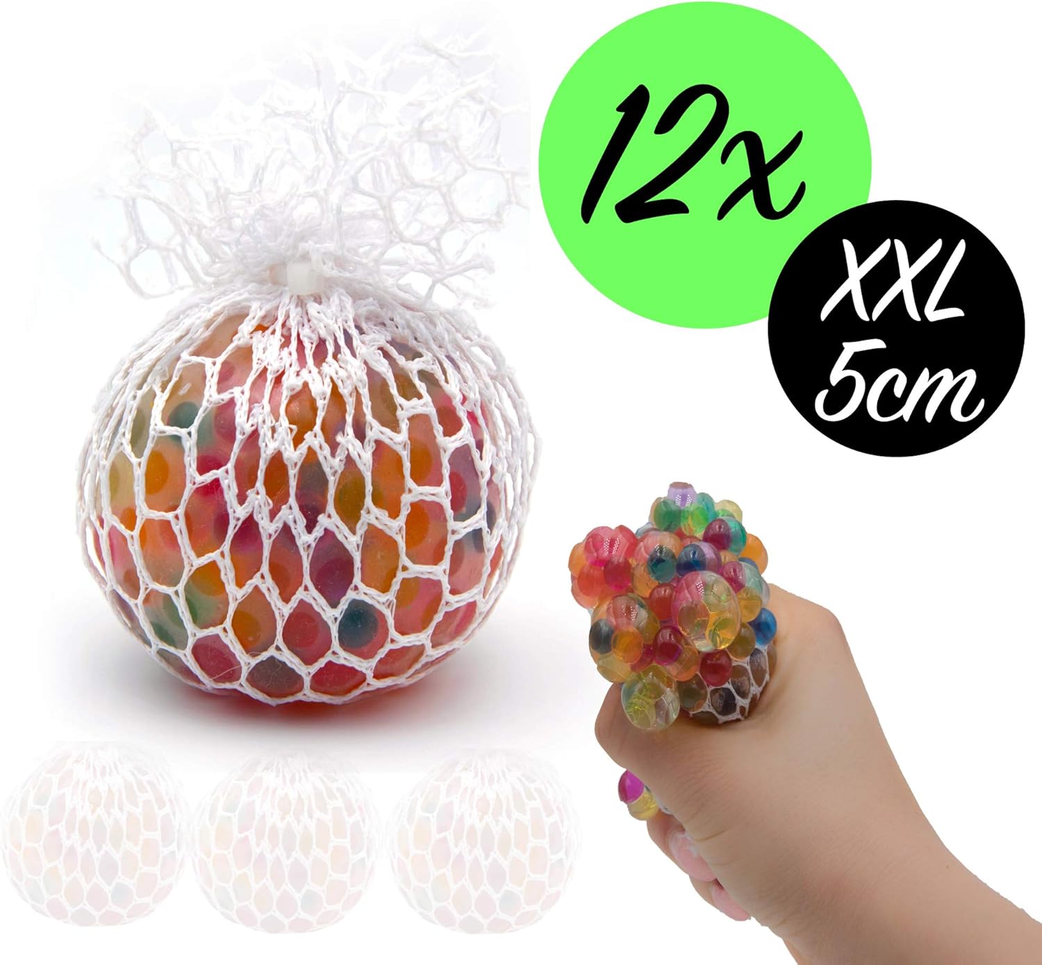 L+H 12x Anti-Stress-Ball Quetschball Regenbogen | hochwertig ...