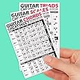 Amazon.com: Guitar Cheatsheets Bundle (Chords, Scales, and Triads Cheatsheet • Laminated Pocket ...