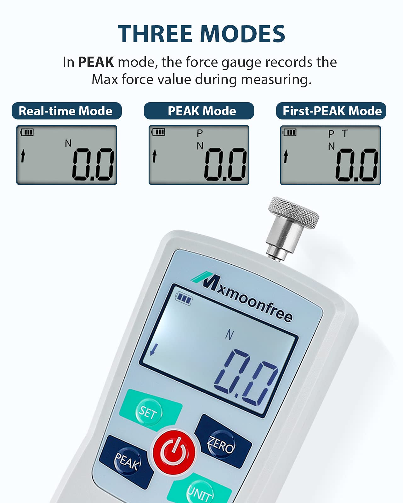Mua 500N Digital Force Gauge Push Pull Gauge Portable Force Meter with ...
