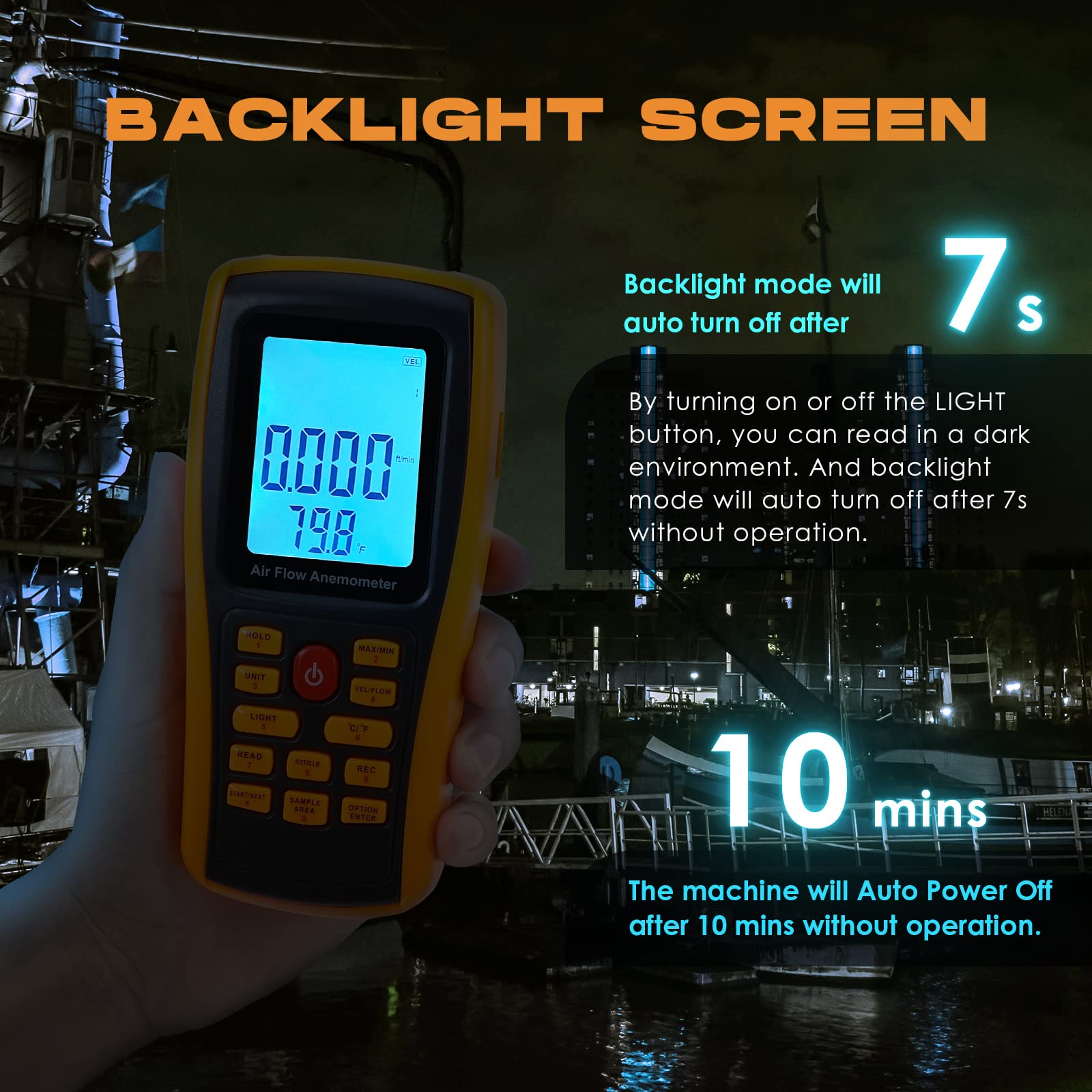 Mua Bonvoisin CFM/CMM Anemometer Handheld Air Flow Velocity Meter Wind ...