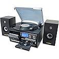 Amazon.com: LoopTone Vinyl Record Player with Dual 15W External Speakers 10 in 1 3 Speed ...