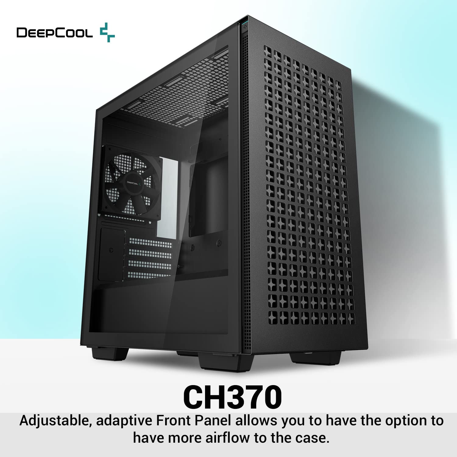 Mua DeepCool CH370 Micro ATX Gaming Computer Case, 120mm Rear Fan Pre-Installed, Ventilated ...