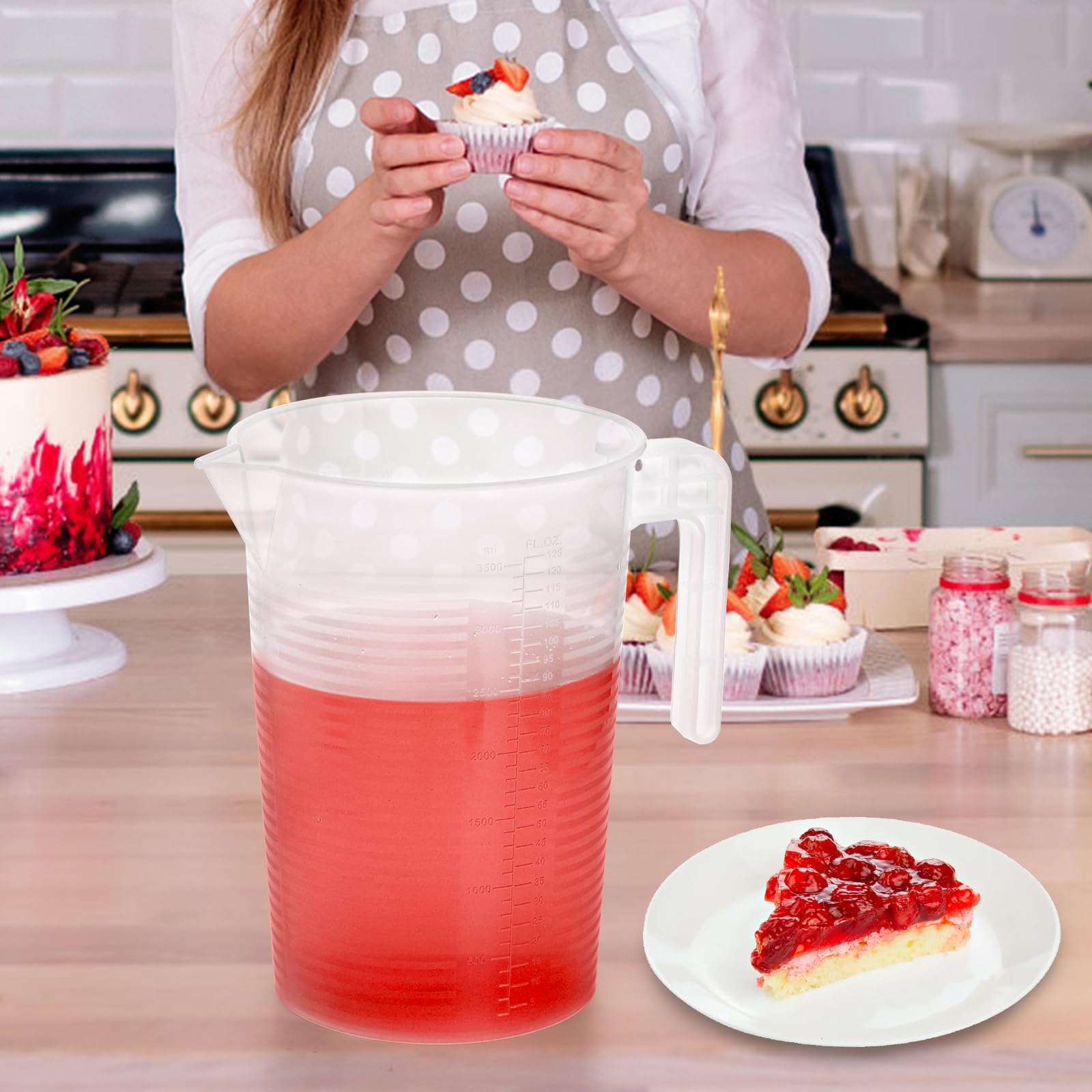 Mua WUWEOT 2 Pack 125oz Measure Pitcher, Large Plastic Mixing Pitcher ...