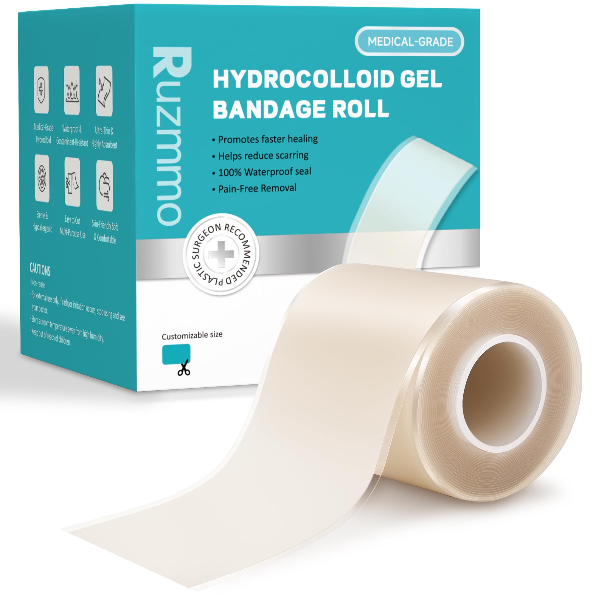 Hydrocolloid Bandages for Wound Care - Medical Grade Hydrocolloid Roll ...