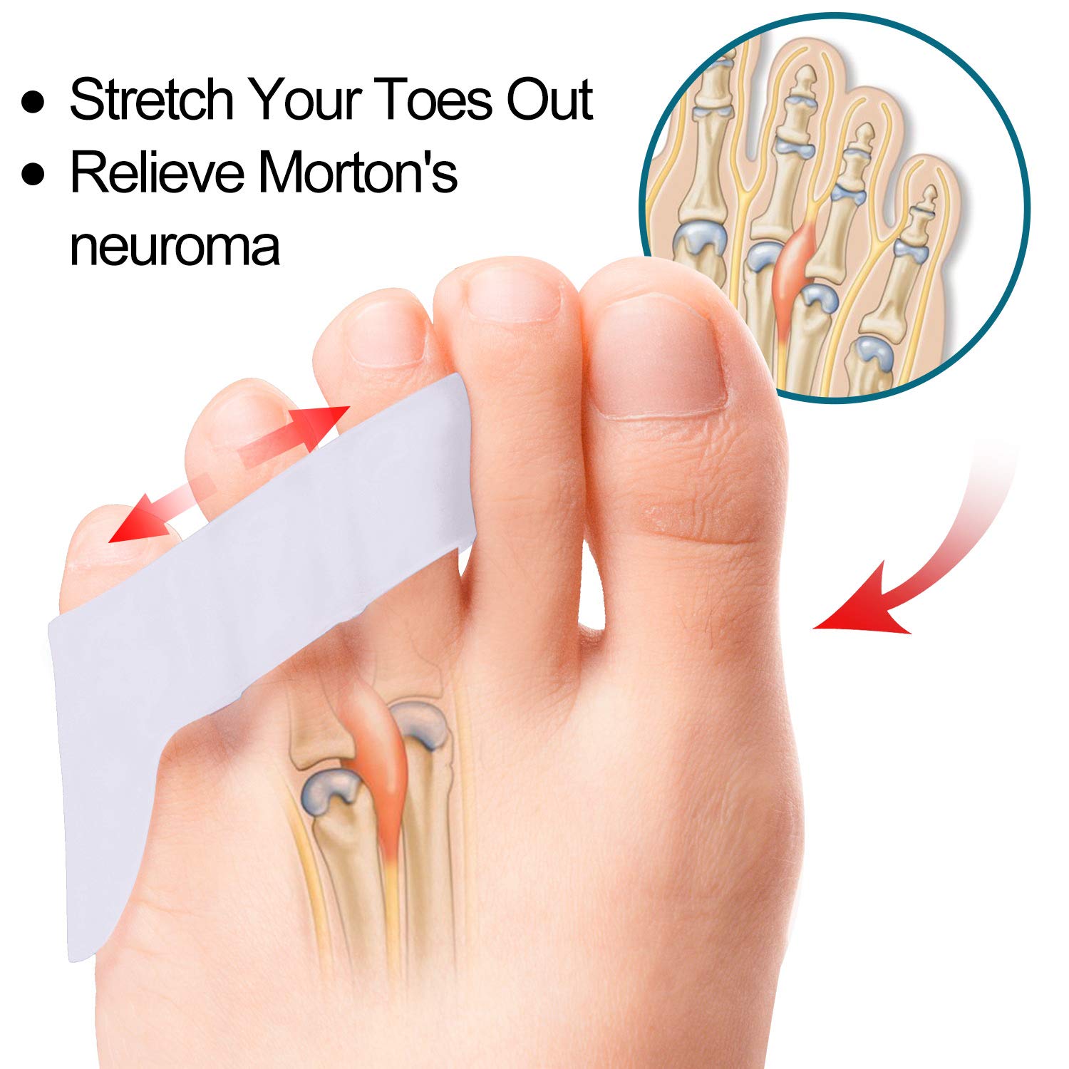 Mua Povihome 10 Pack Pinky Toe Separator and Protectors, Triple Gel Toe ...