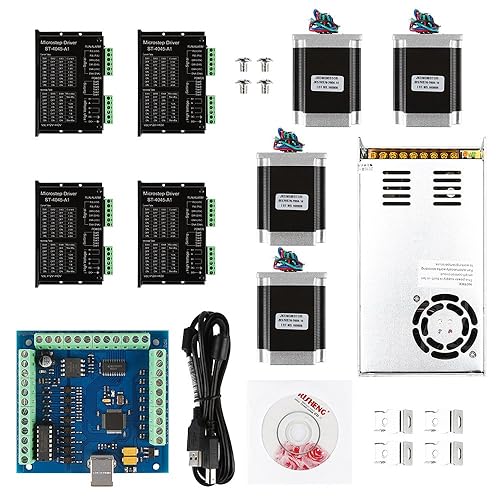 SainSmart CNC 4-Axis Kit with TB6600 Driver ST4045 & Nema23 270oz-in ...