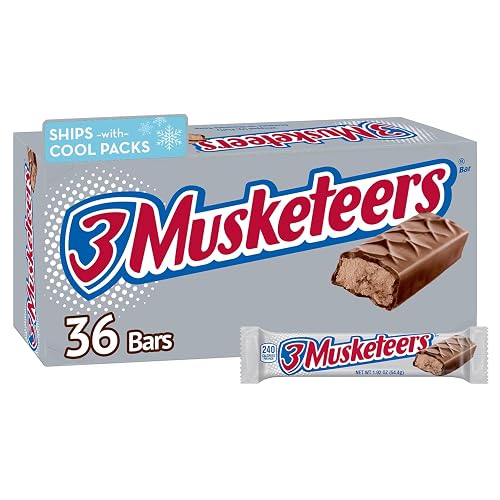 3 MUSKETEERS Milk Chocolate Candy Bars - Full Size Chocolate Bars, 1.92 ...